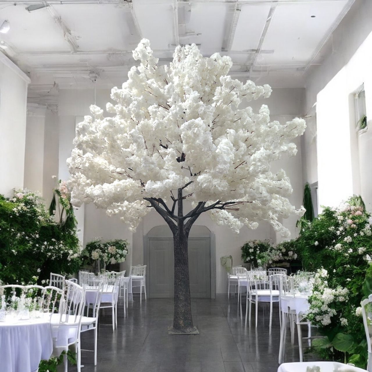 Creating Stunning Event Decor with Colorful Artificial Trees – WAYSAVING