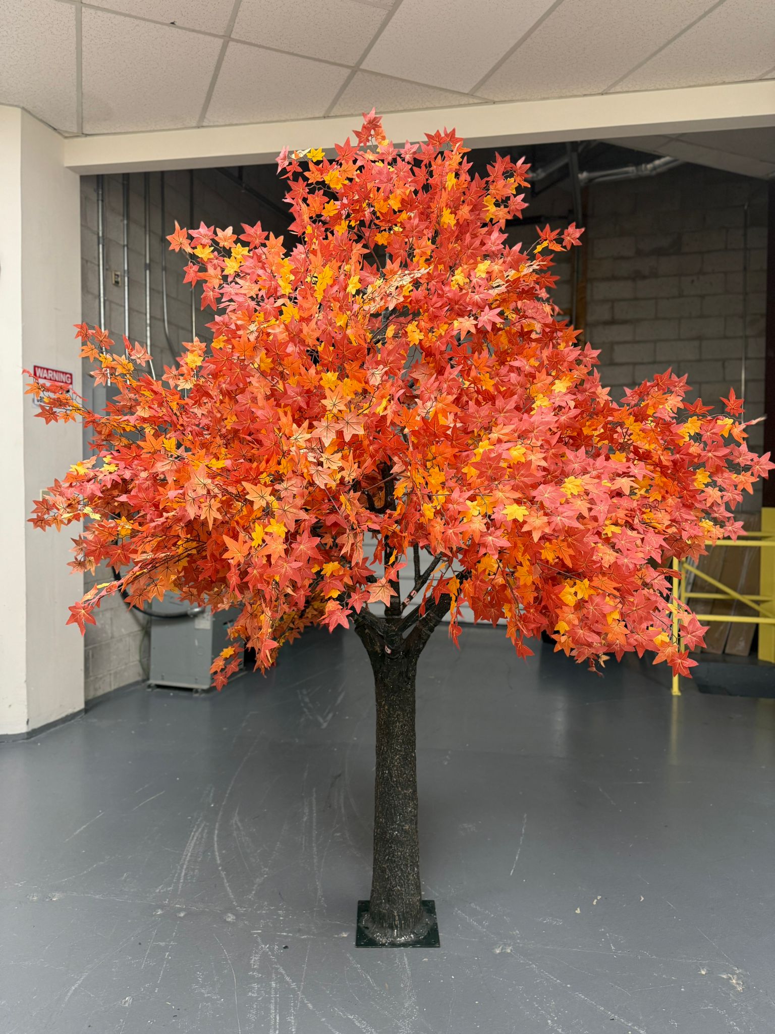 8ft Artificial Maple Tree | Fall Foliage Décor Tree – WAYSAVING